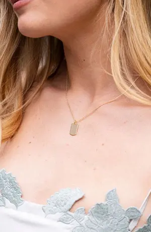 BROOK & YORK Lola Tag Pendant Necklace