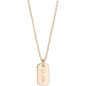 BROOK & YORK Lola Tag Pendant Necklace - Gold