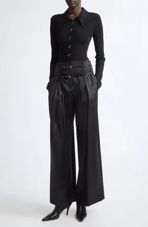GRACE LING Angular Ribbed Cardigan