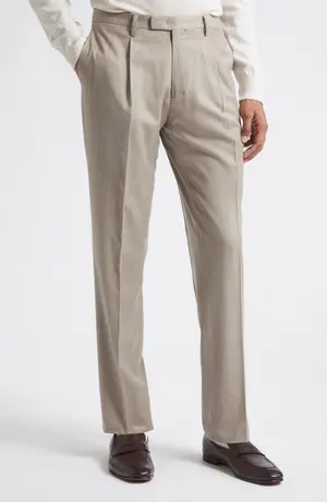Boglioli Herringbone Stretch Virgin Wool Suit
