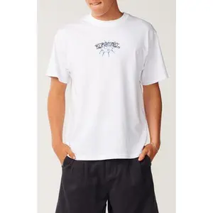 Rip Curl Disorder Balance Cotton Graphic T-shirt - White