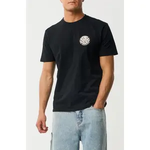 Rip Curl Wettie Icon Cotton Graphic T-shirt - Black
