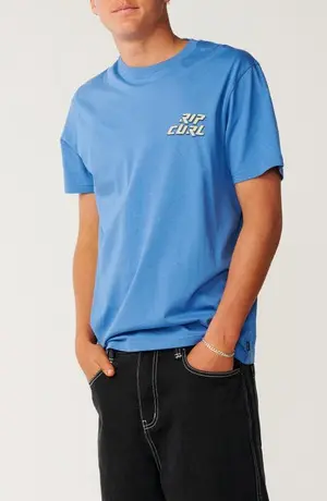 Rip Curl Disorder Legacy Cotton Graphic T-shirt - Riverside