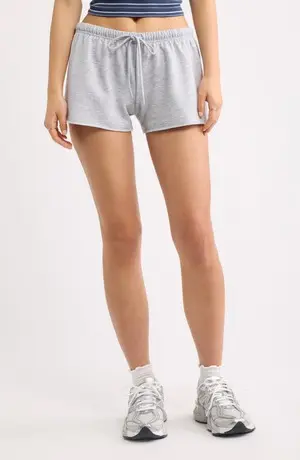 Bp. Narrow Drawstring Sweat Shorts - Grey Soft Heather