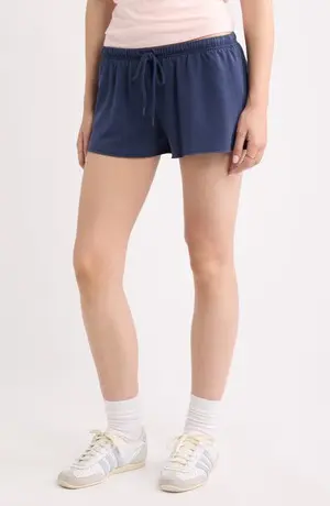 Bp. Narrow Drawstring Sweat Shorts - Navy Indigo