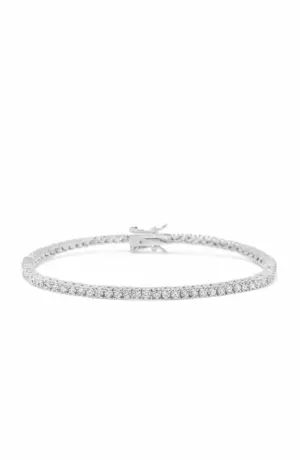 NIALAYA JEWELRY Mini Tennis Bracelet - Silver