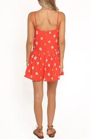 PETAL & PUP Floral Drop Waist Romper
