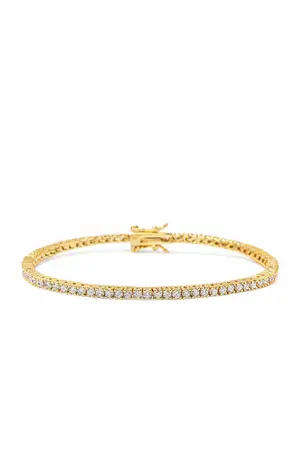 NIALAYA JEWELRY Mini Tennis Bracelet - Gold