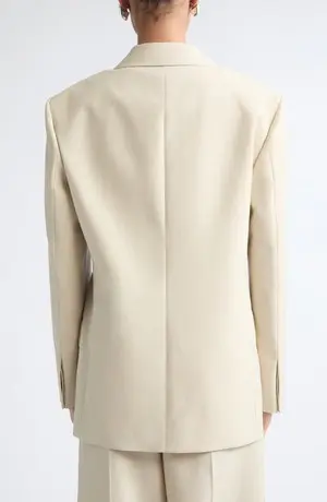 Bottega Veneta Faded Stripe Wool & Cotton Jacket