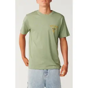 Rip Curl Fade Out Icon Cotton Graphic T-shirt - Sage