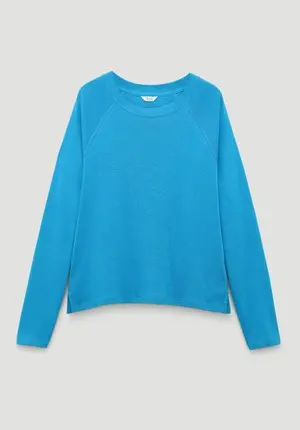 HUSH Matilda Raglan Top - Aqua Blue
