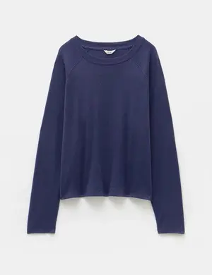 HUSH Matilda Raglan Top - Dark Navy