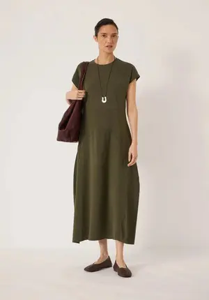 HUSH Barrel Cotton Jersey Dress