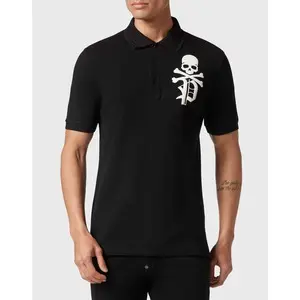 Philipp Plein Polo Shirt Skull&bones - Black