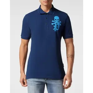Philipp Plein Polo Shirt Skull&bones - Darkblue