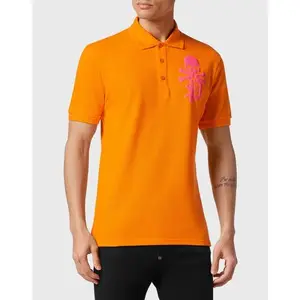 Philipp Plein Polo Shirt Skull&bones - Orange