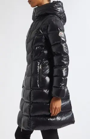 Moncler Marusse Long Quilted Down Coat
