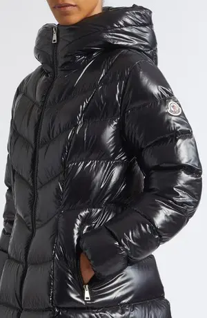 Moncler Marusse Long Quilted Down Coat