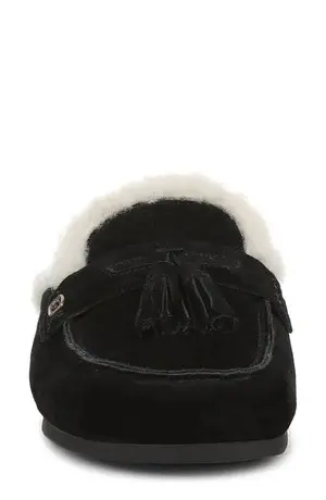 Sam Edelman Astrid Genuine Shearling Lined Mule - Black