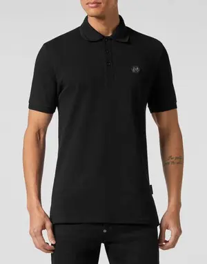 Philipp Plein Polo Shirt Skull&bones - Black