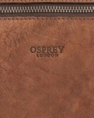 OSPREY LONDON The Clayton Leather Weekender
