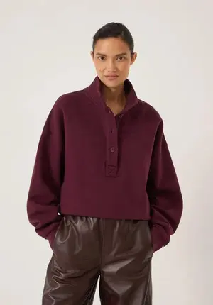 HUSH Hendrix Half Placket Sweatshirt