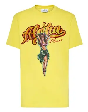 Philipp Plein T-shirt Round Neck Ss Hawaii