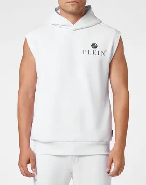 Philipp Plein Hoodie Sweatshirt Basic - White