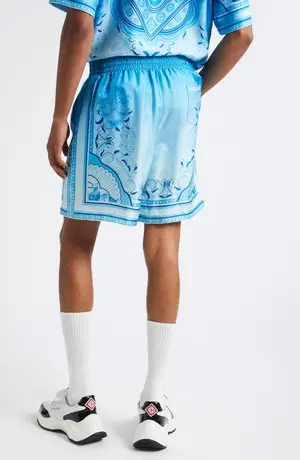 Casablanca Silk Printed Shorts