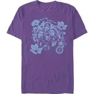 DESCENDANTS Wicked Wonderland Down The Rabbit Hole Graphic T-shirt - Purple