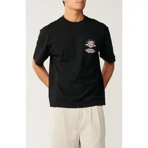 Rip Curl Disorder Yard Cotton Graphic T-shirt - Black