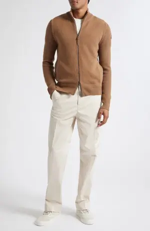 Moncler Wool & Cashmere Zip Cardigan