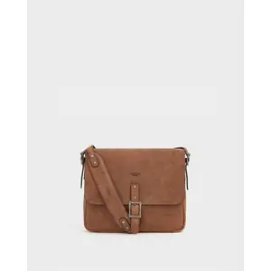 OSPREY LONDON The Clayton Leather Messenger Bag - Chocolate