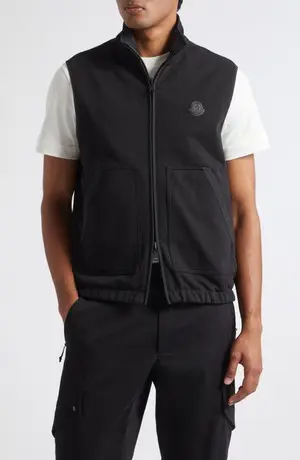 Moncler Reversible Zip Vest - Black
