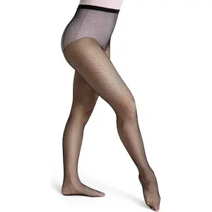 CAPEZIO Professional Fishnet Tight W/ Seams - Black