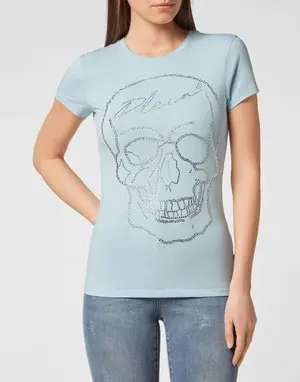 Philipp Plein Embellished Skull T-shirt