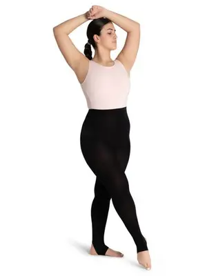 CAPEZIO Ultra Soft Stirrup Tights - Black