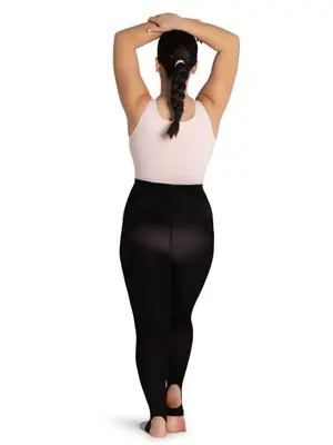 CAPEZIO Ultra Soft Stirrup Tights - Black