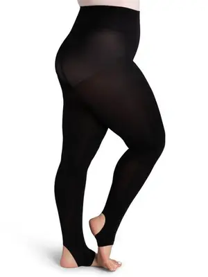 CAPEZIO Ultra Soft Stirrup Tights - Black