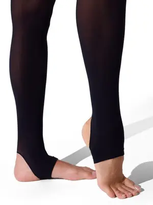 CAPEZIO Ultra Soft Stirrup Tights - Black