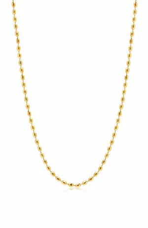 NIALAYA JEWELRY Gold Beaded Chain Necklace - None