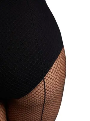 CAPEZIO Classic Fishnet Tight With Seams - Black