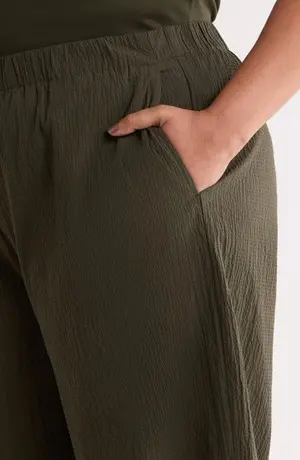 Eileen Fisher Wide Leg Ankle Pants