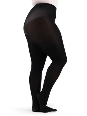CAPEZIO Ultra Hold Footed Tights - Black