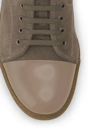 LANVIN Dbb1 Patent Leather And Suede Sneakers