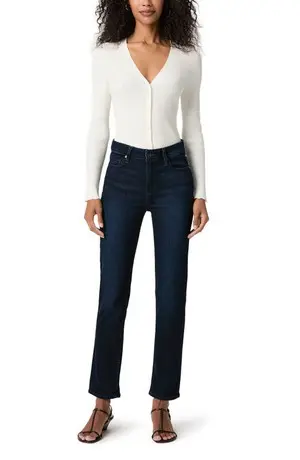 Paige Cindy High Waist Ankle Straight Leg Jeans