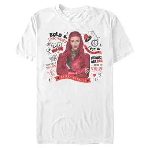 DESCENDANTS Red Rebel Royalty Short Sleeve Graphic T-shirt - White