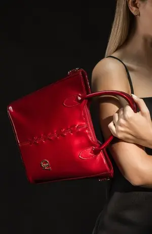 CAVALINHO Midnight Rouge 628 Limited Edition Patent Leather Handbag