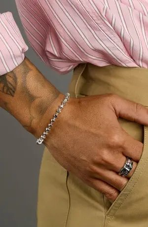 NIALAYA JEWELRY Round Link Bracelet