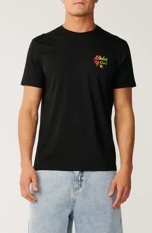 Rip Curl Hawaii Hula Cotton Graphic T-shirt - Black